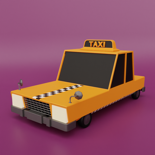 Car taxi | Modern Cars models | BlenderKit