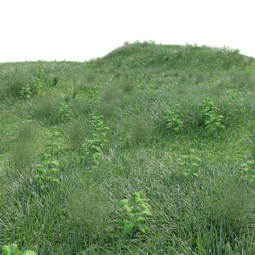Low Poly Grass Mix 01 | FREE 3D Grass models | BlenderKit