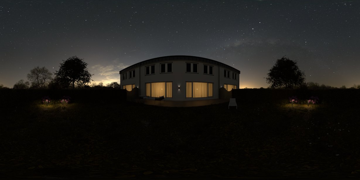 Garden Fall Night | Nature HDRis | BlenderKit