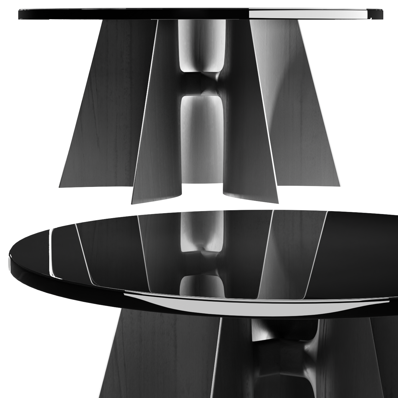 Poliform Kensington Round Table | FREE Tables models | BlenderKit