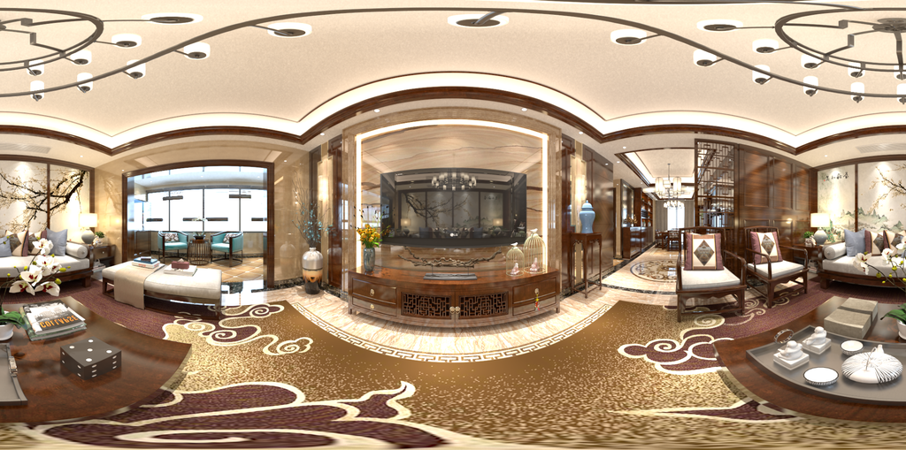 Living room | FREE Interiors HDRis | BlenderKit