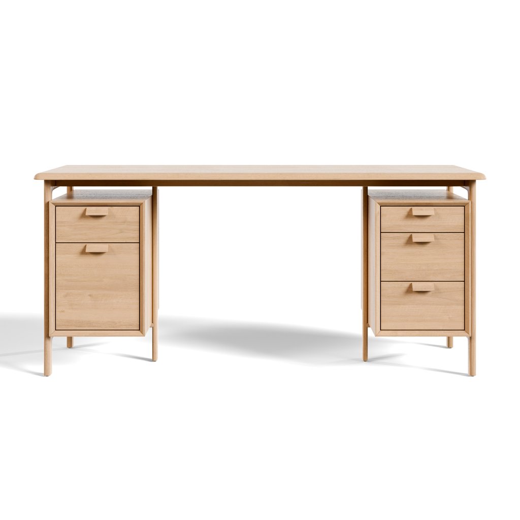 Elias Wood Desk. | Desks models | BlenderKit