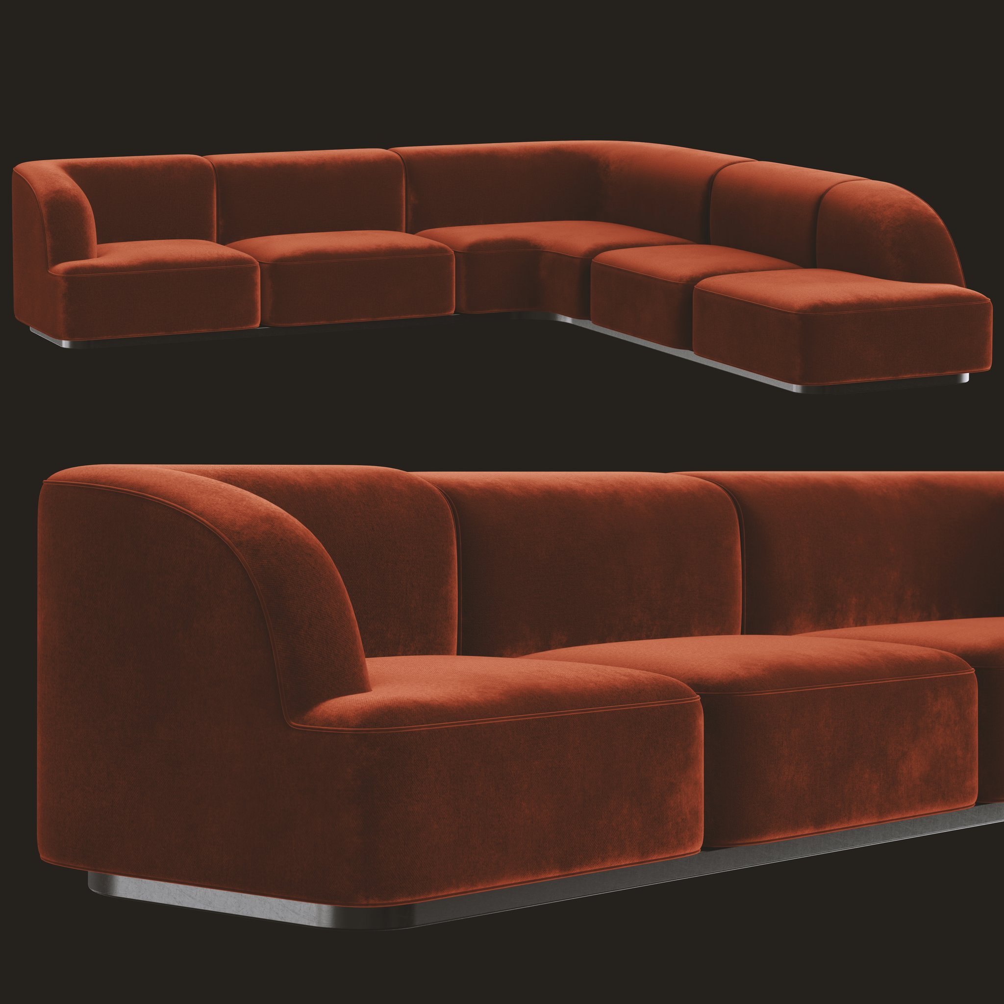 SoMod David Sofa | Sofas models | BlenderKit