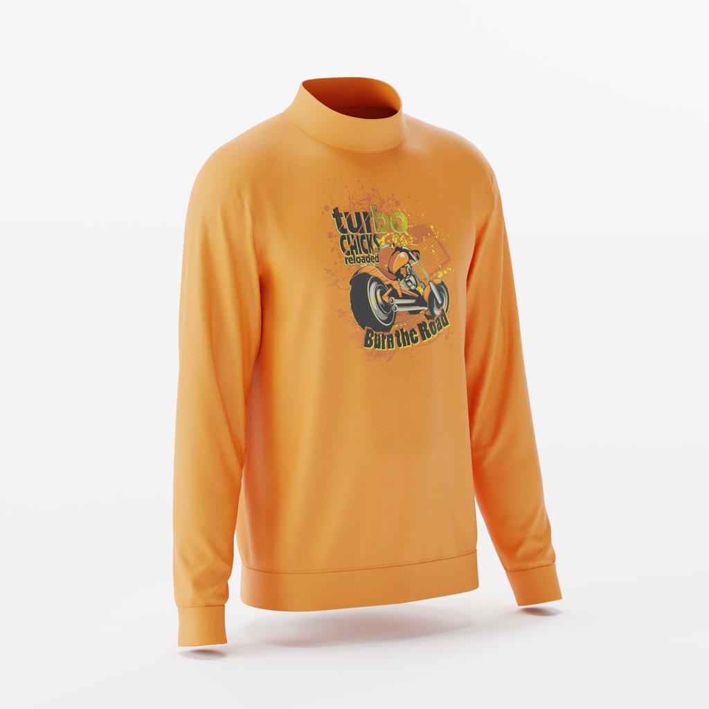 Premium Long Sleeve Sweat T-Shirt | Man Clothing models | BlenderKit