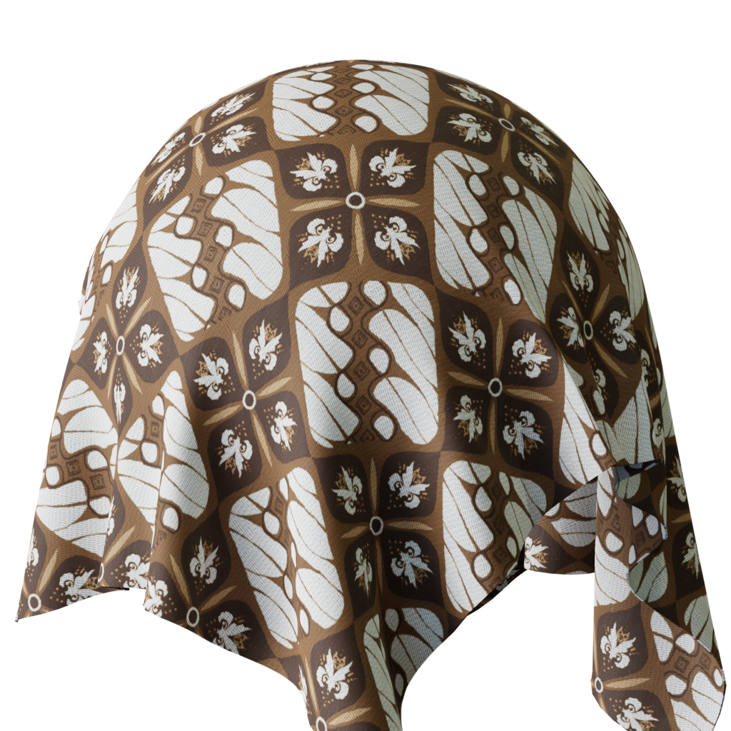 Ethnic batik jogja fabric | FREE fabric materials | BlenderKit
