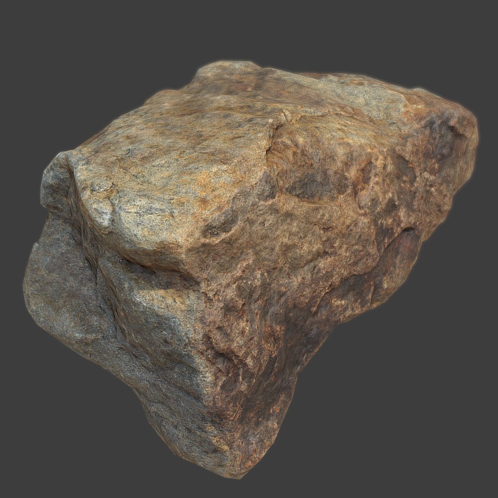 Boulder Stone | Environment Elements models | BlenderKit