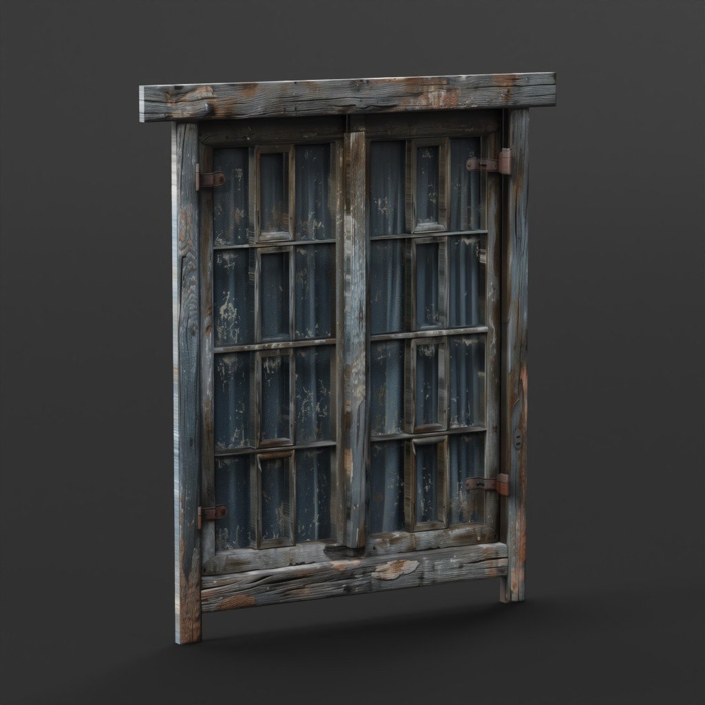 Old window - T - 88 | Windows models | BlenderKit