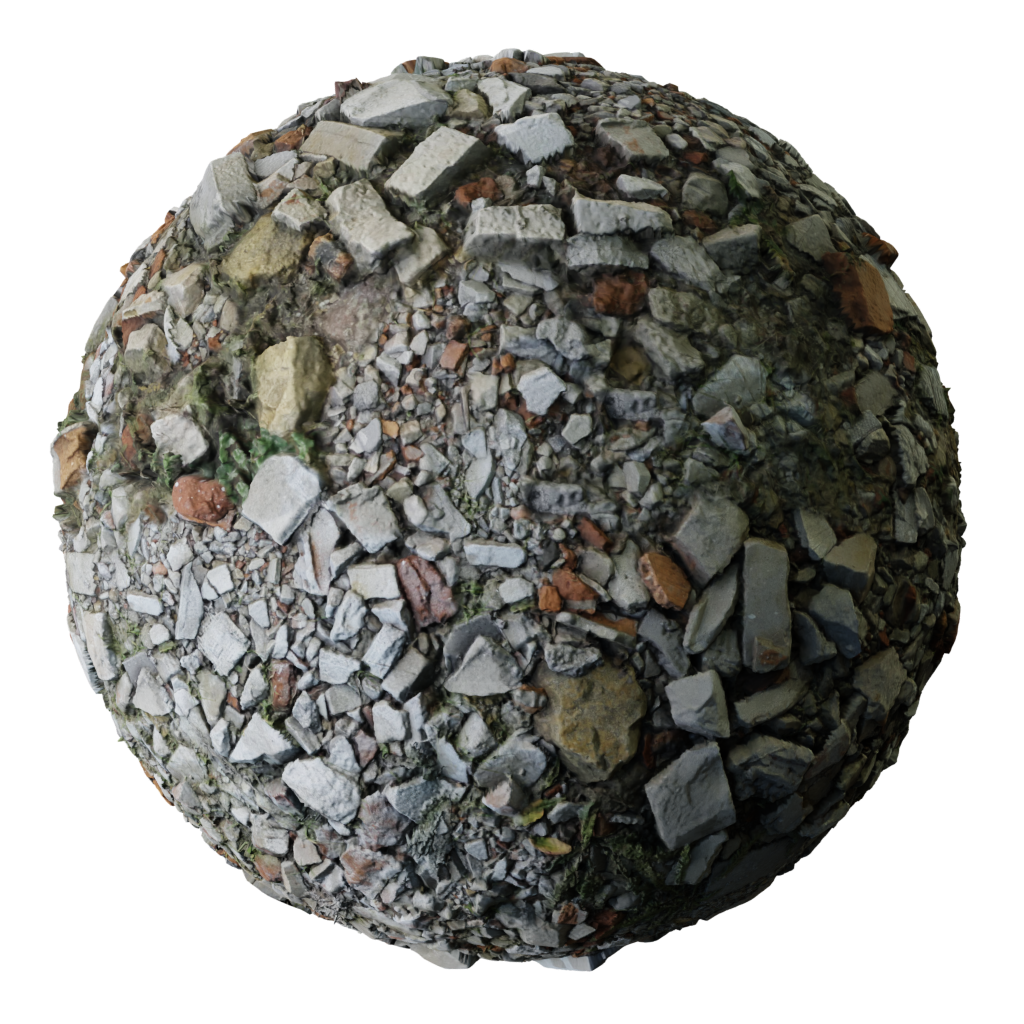 Rubble | FREE ground materials | BlenderKit