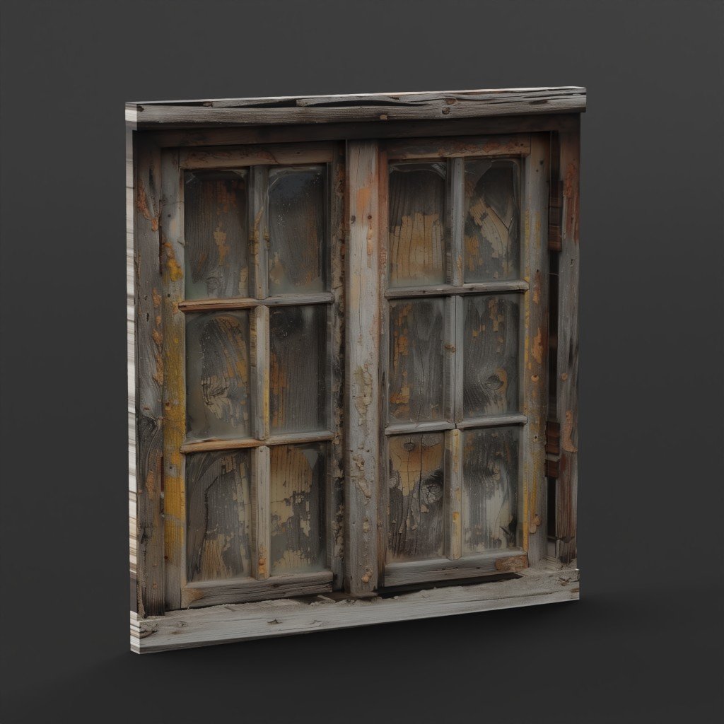 Old window - T - 97 | Windows models | BlenderKit