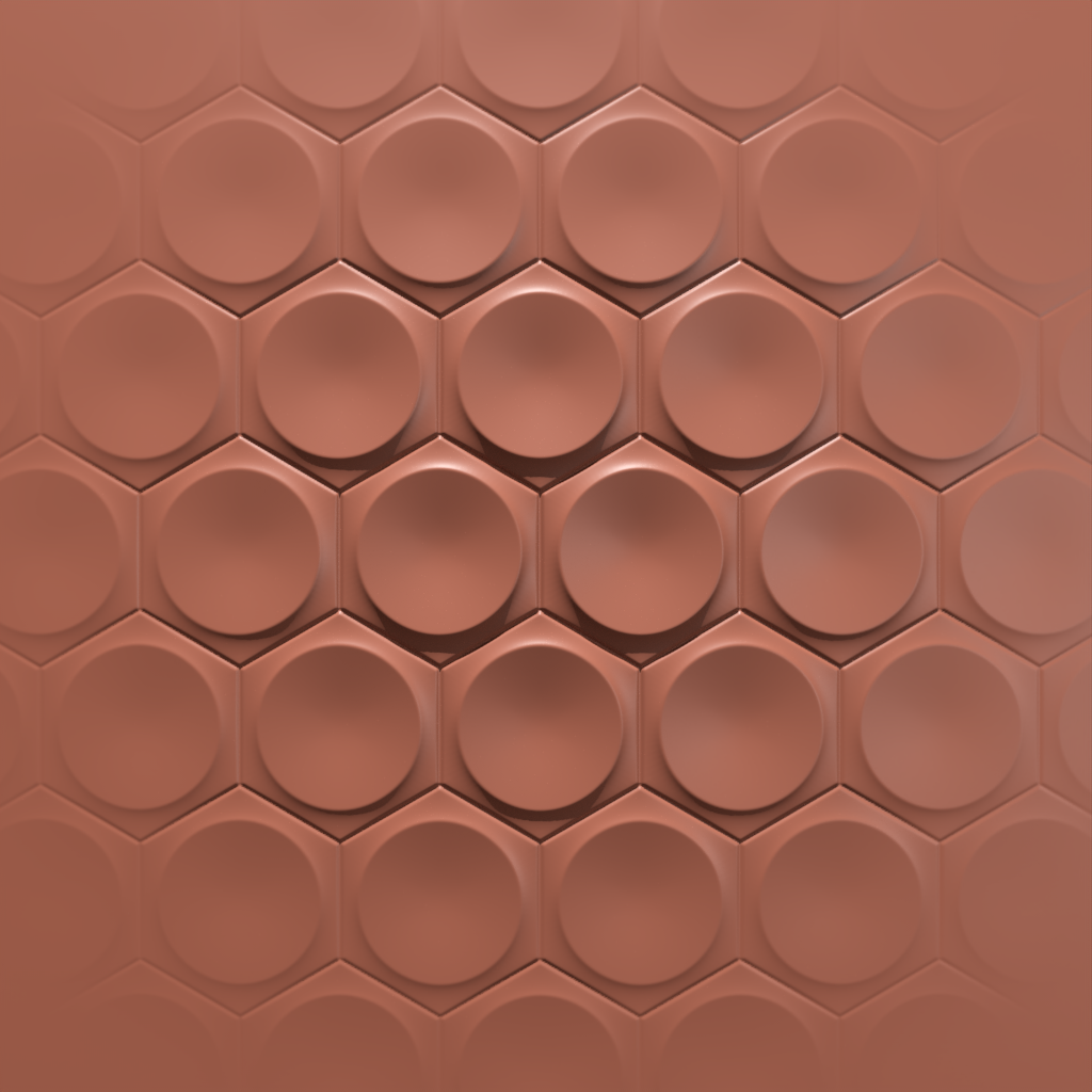 Hexagonal Dimpled Nano Armour - 01 | FREE geometric brushes | BlenderKit