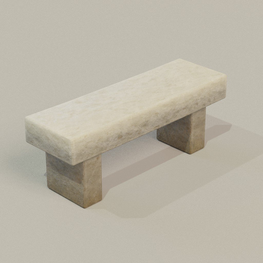 StoneBench | Benches models | BlenderKit
