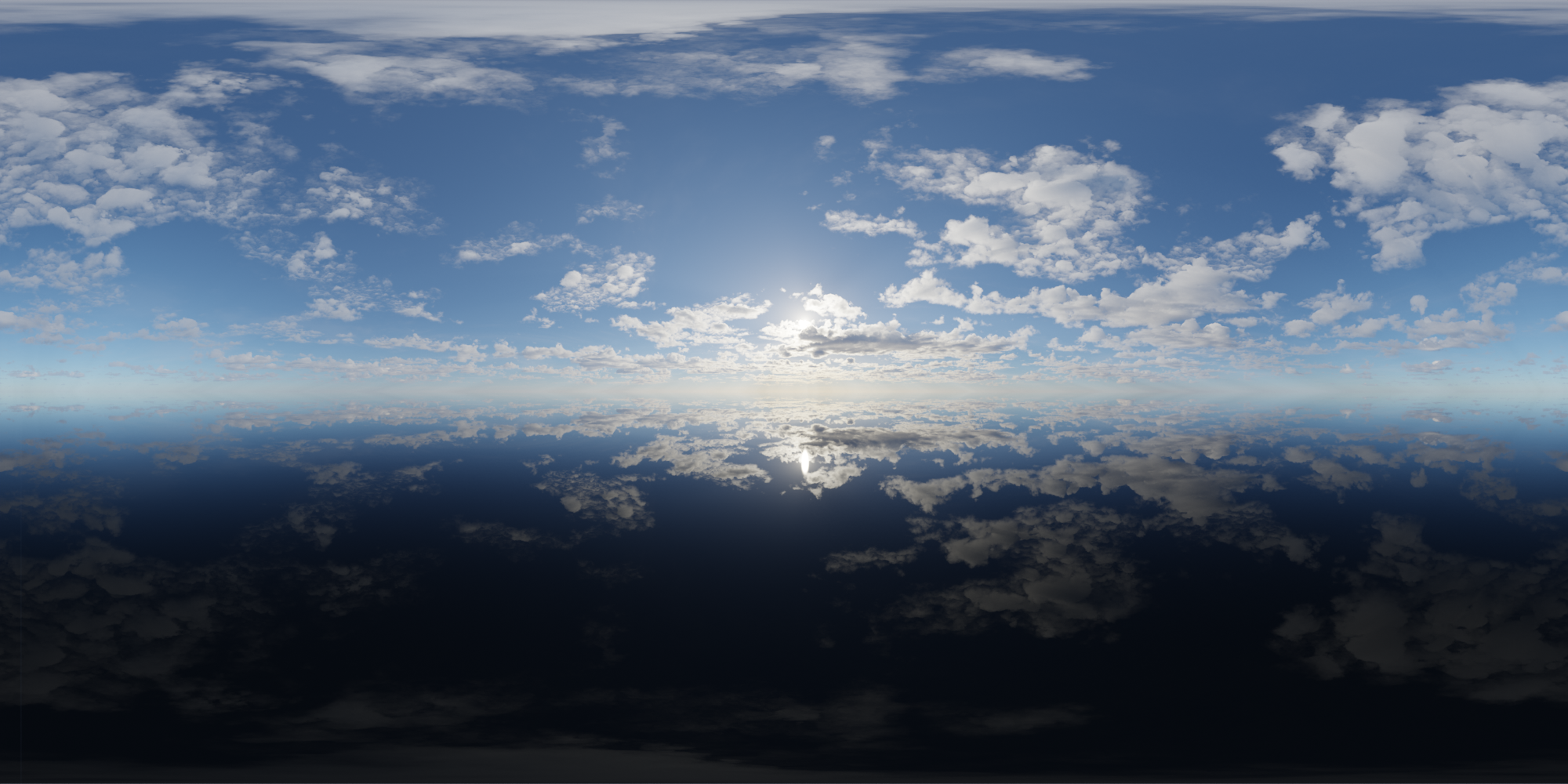 Sunny Blue Sky Clouds Day | Nature HDRis | BlenderKit