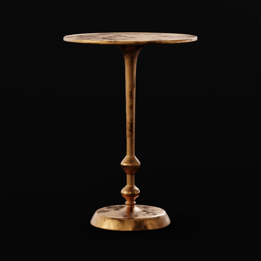 Stylish Circular End Table | Tables models | BlenderKit