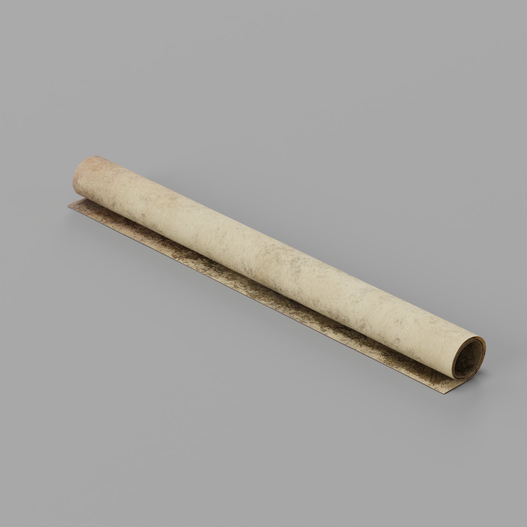 Old map scroll | FREE Interior Design models | BlenderKit
