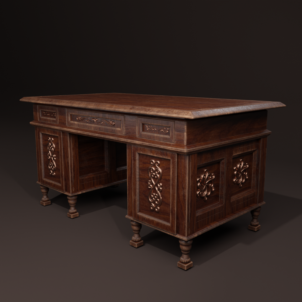 Victorian desk | Desks models | BlenderKit