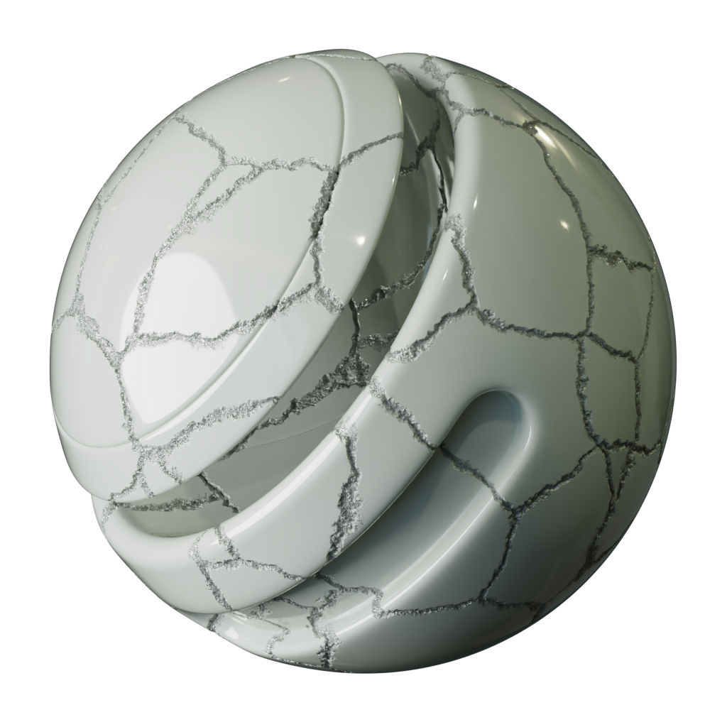 Glazed Cracked Ceramic | FREE glass materials | BlenderKit