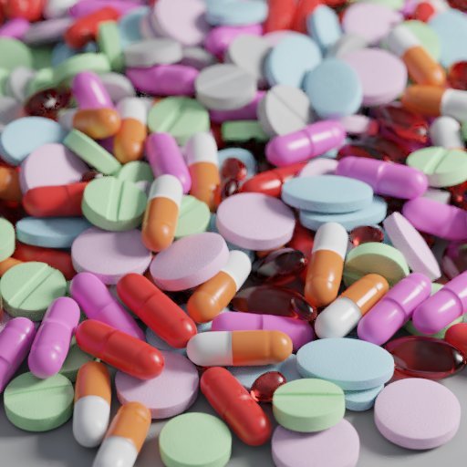 heap of pills | FREE Pharmacy models | BlenderKit