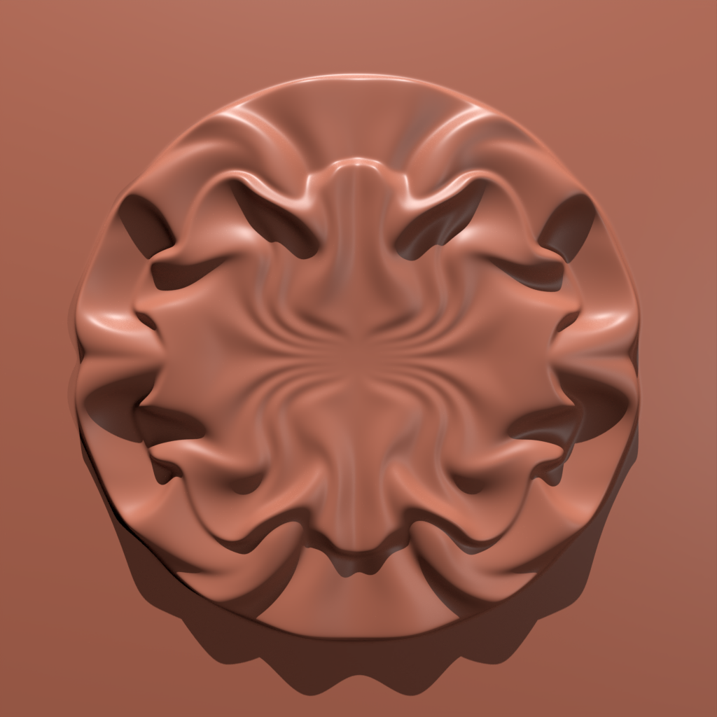 Decorative Art Nouveau Roundel | FREE geometric brushes | BlenderKit