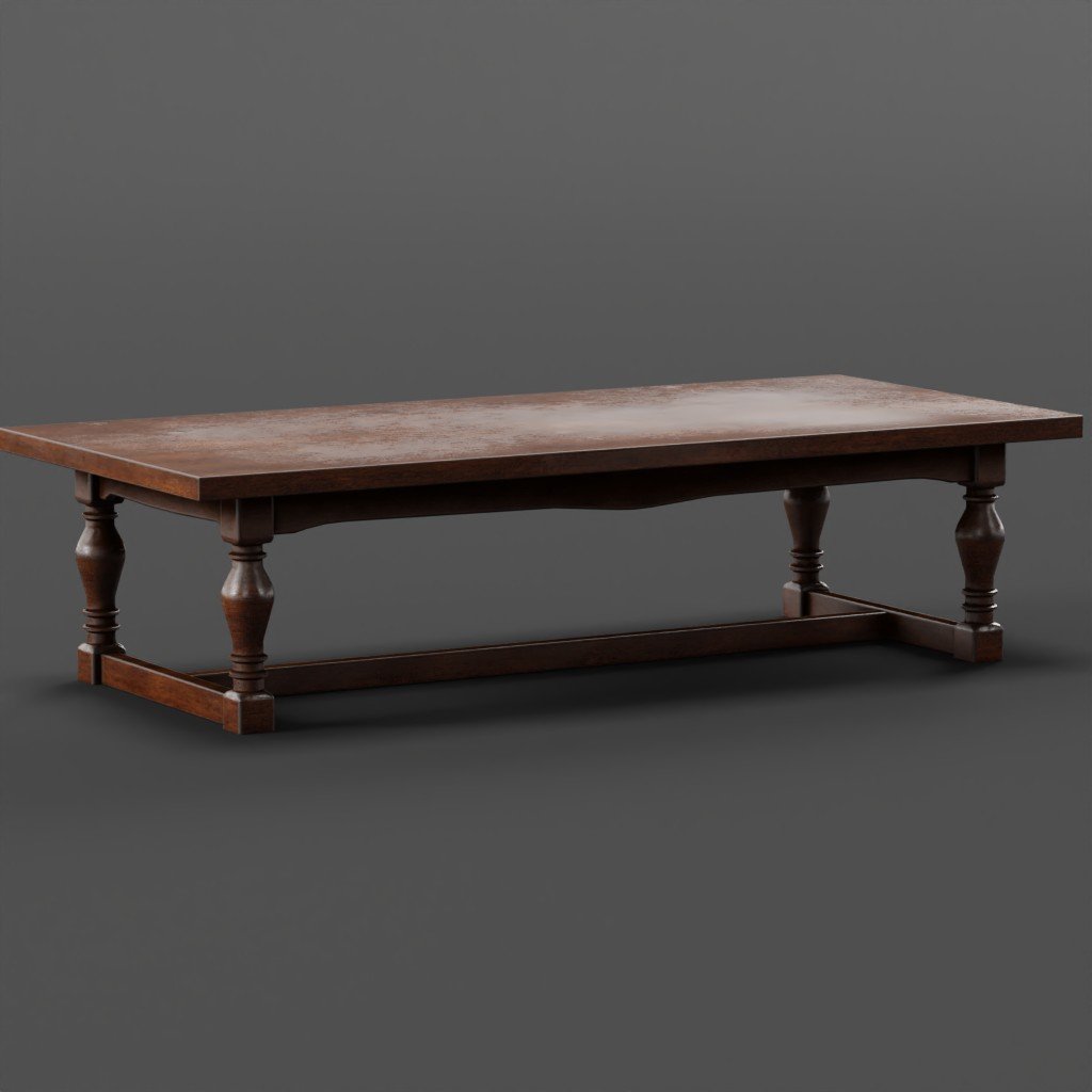 Upper class table | Tables models | BlenderKit