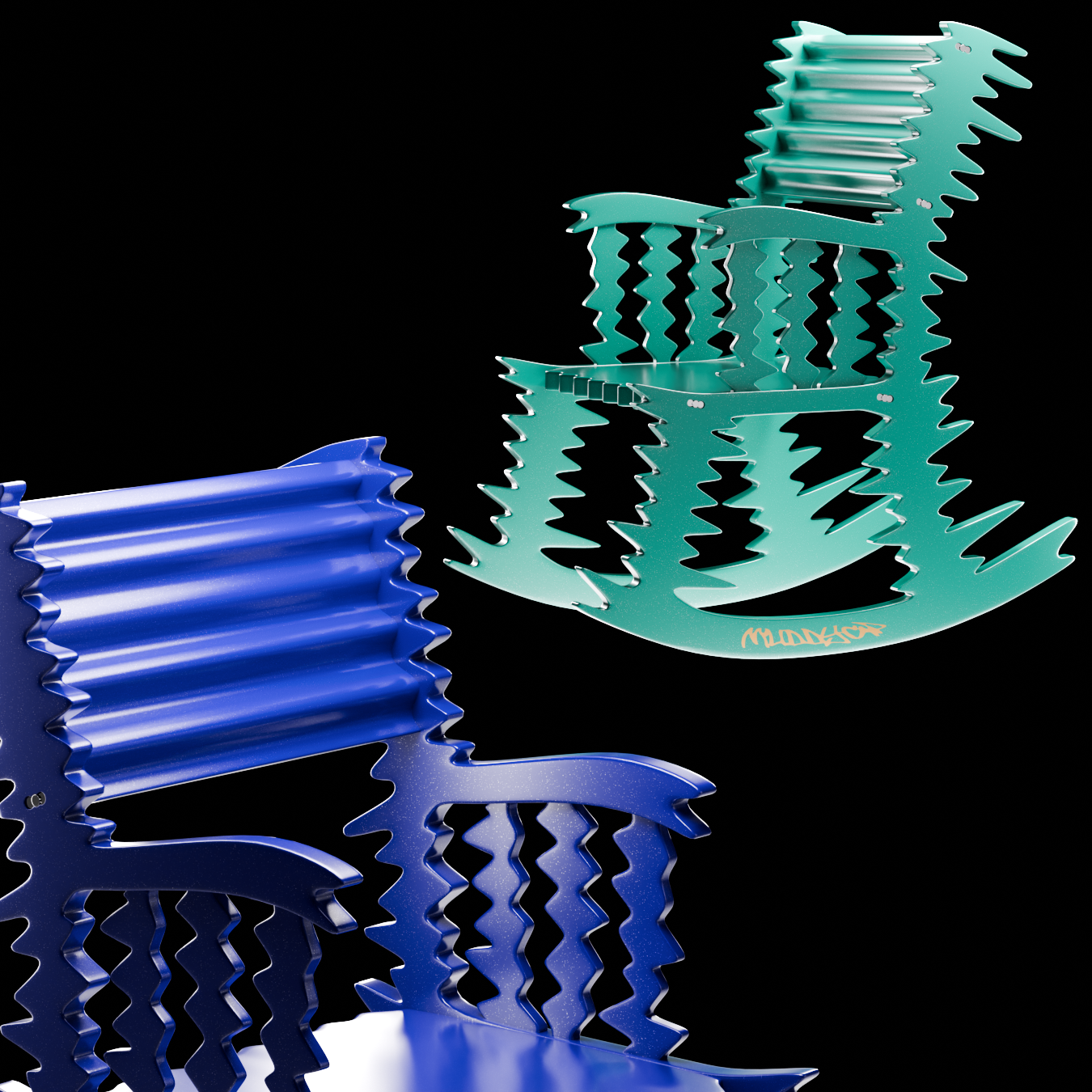 Fast Rocking Chair | Sitting Chairs models | BlenderKit