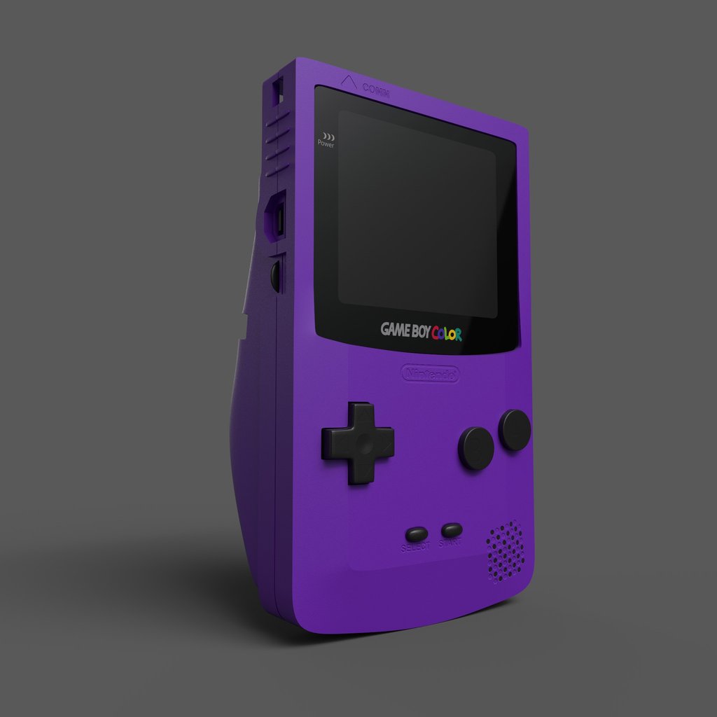 Game Boy Color | FREE Game Consoles models | BlenderKit