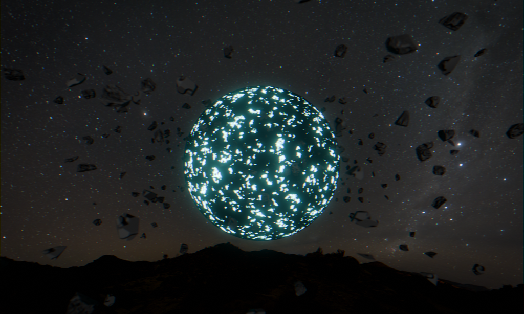 Cosmic Energy Sphere | Space scenes | BlenderKit