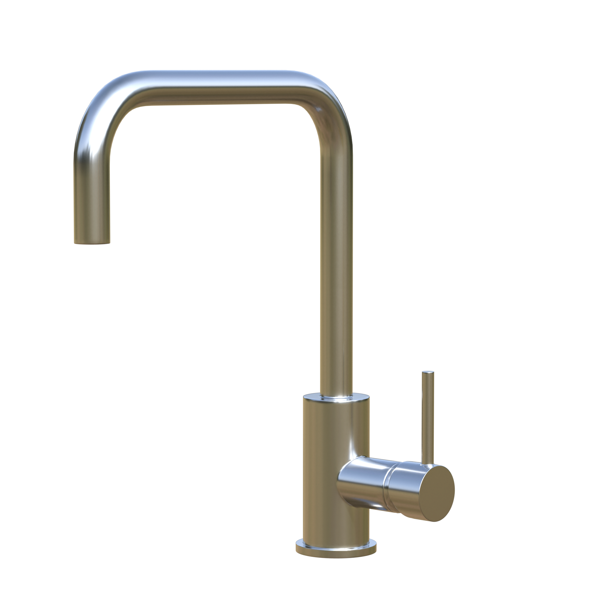 Kitchen mixer tap silver | Kitchen Faucets models | BlenderKit