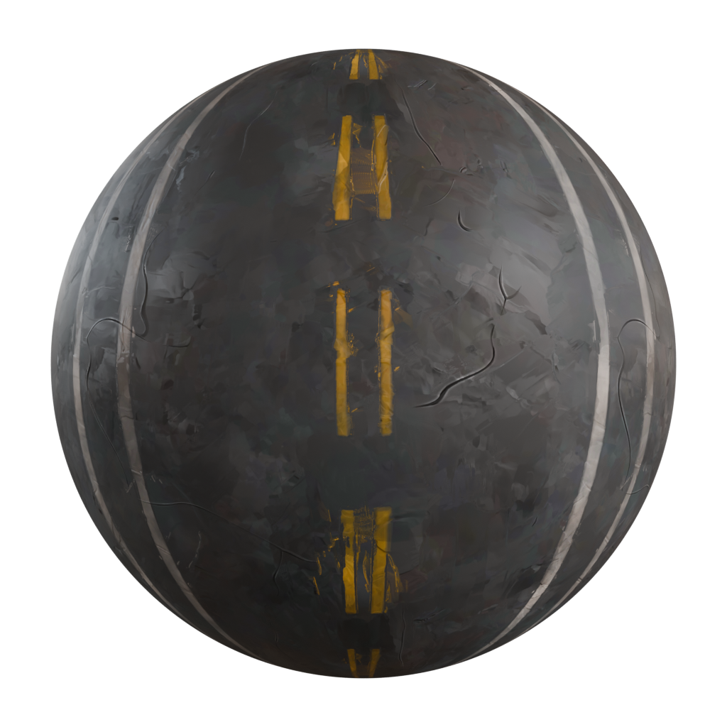 Hand Painted Asphalt 01 | FREE asphalt materials | BlenderKit