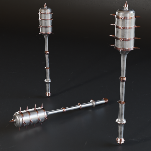 MK BaseMesh mace-31 | Historical Weapons models | BlenderKit