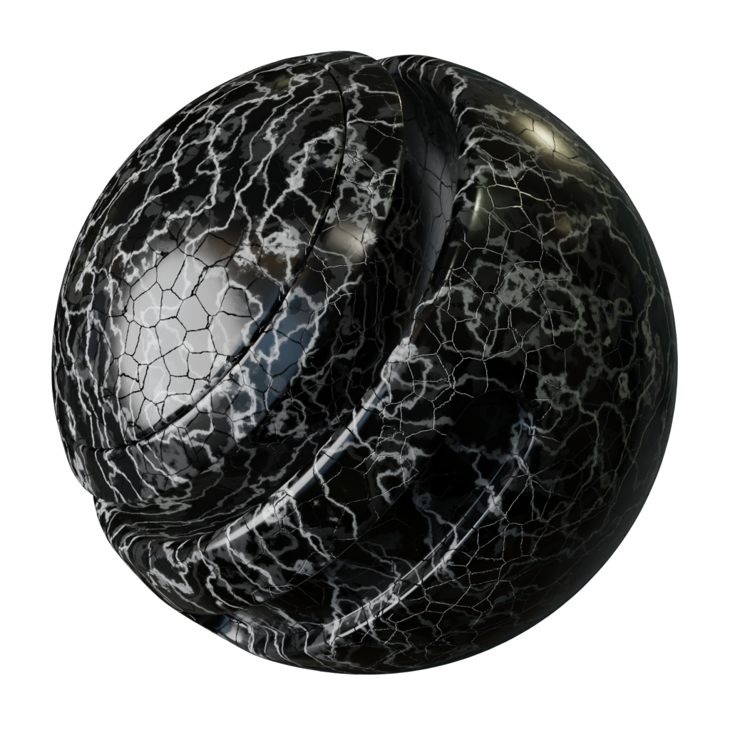 Black Marble Cracked | FREE marble materials | BlenderKit