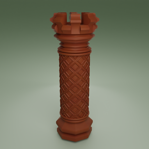 Crenellated Chimney Pot | FREE Historic Buildings models | BlenderKit
