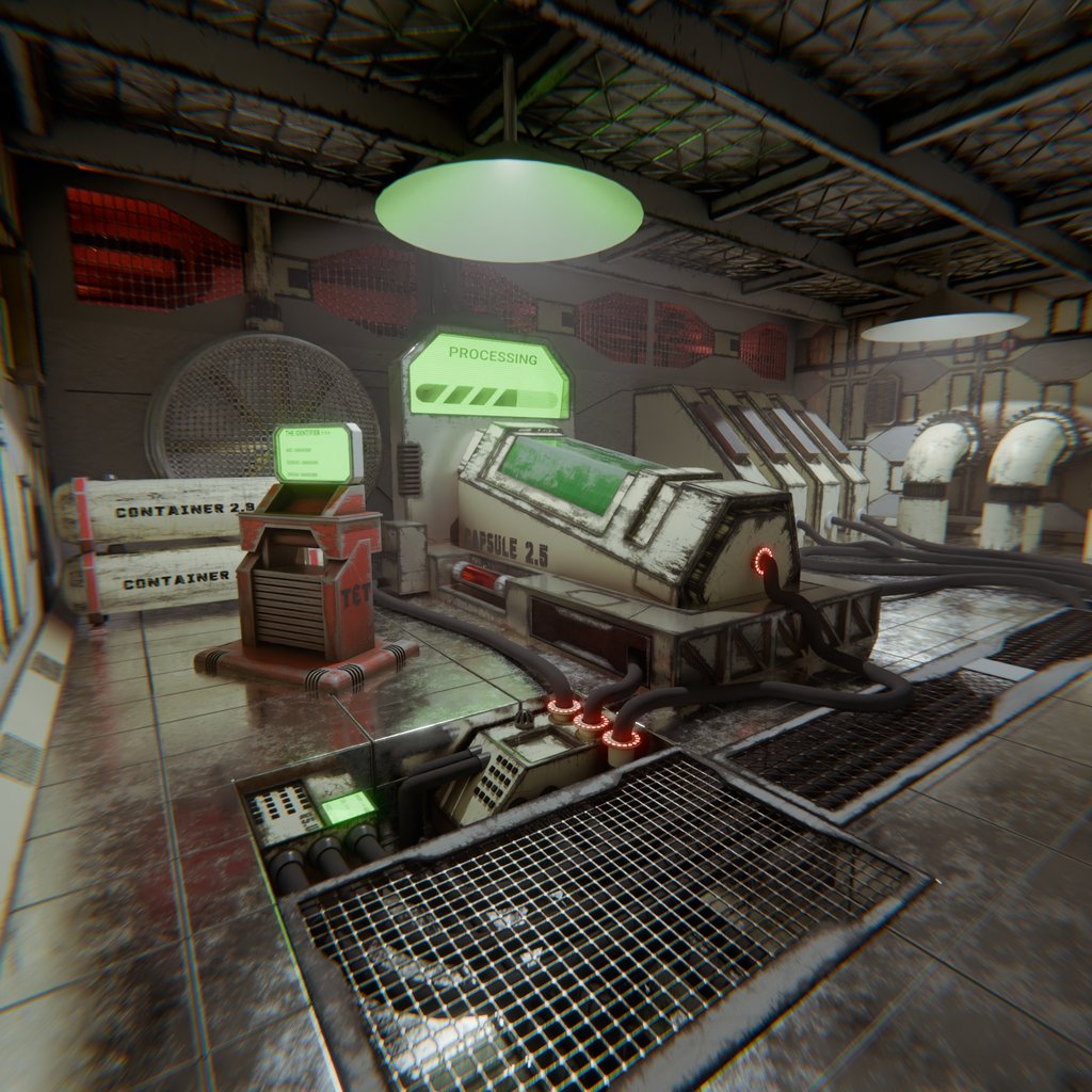 Operation Room | FREE Sci-fi scenes | BlenderKit