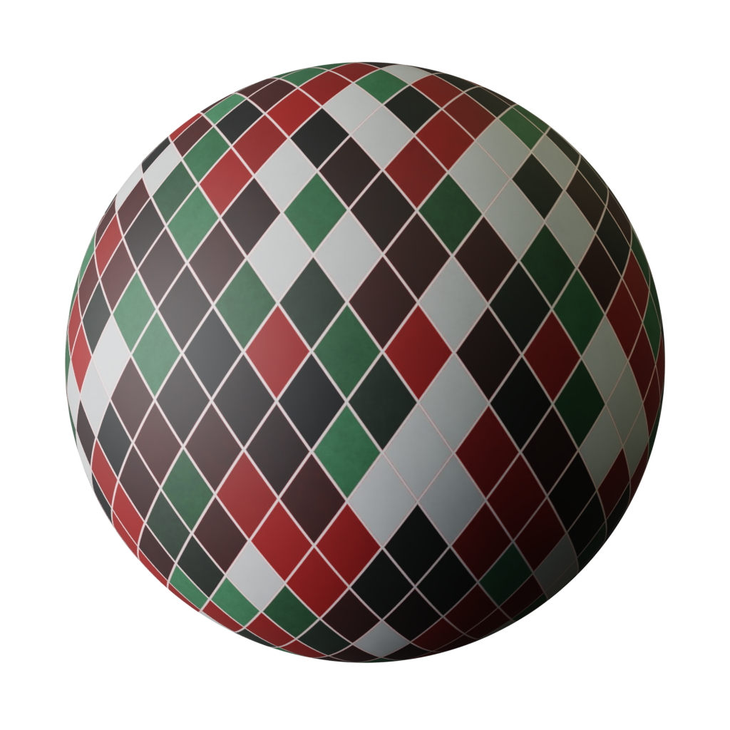 Elegant Harlequin Diamond Tile | FREE tiles materials | BlenderKit