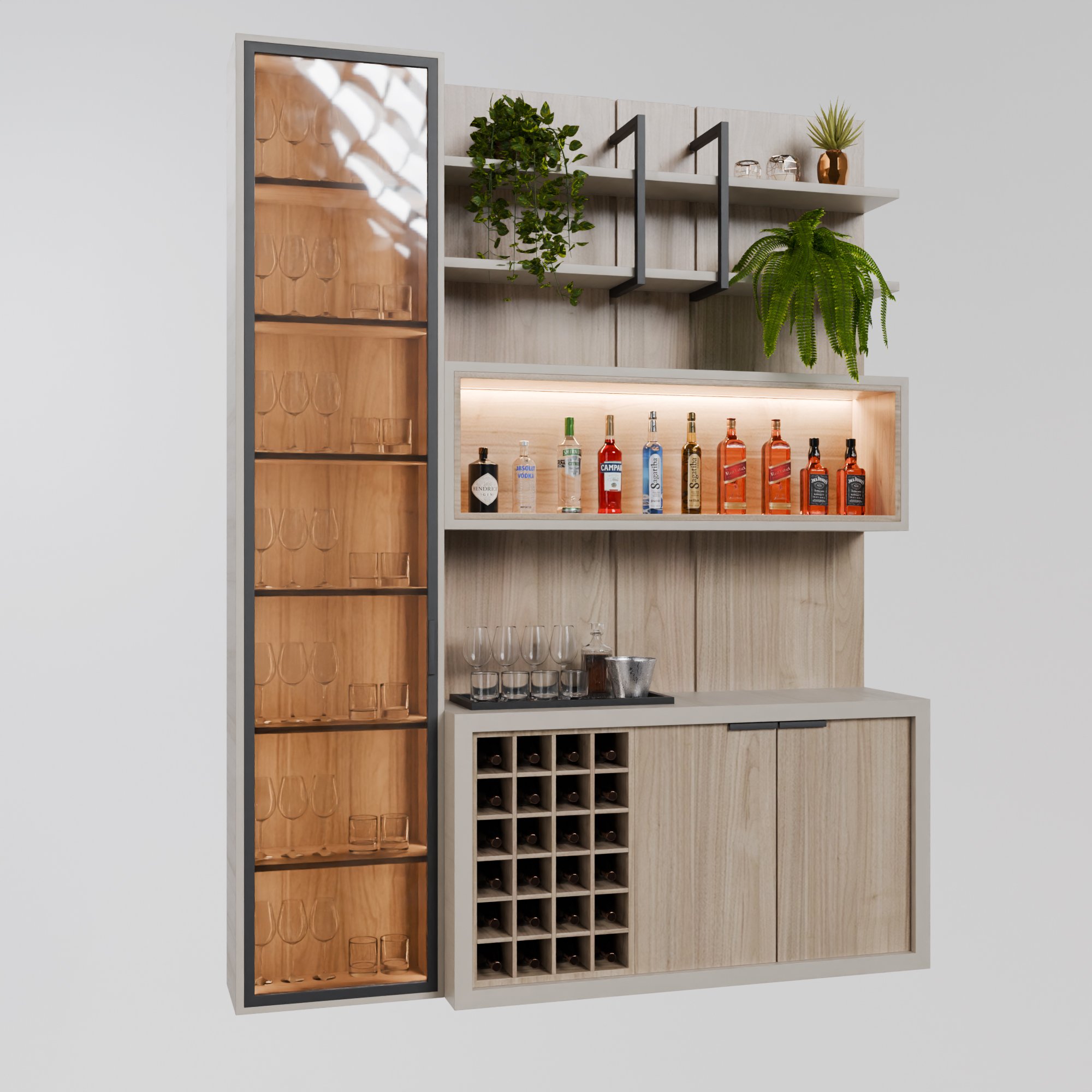 Bar hutch | Restaurant / Bar models | BlenderKit