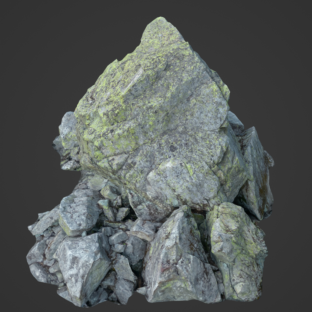 Low Poly Alpine Rocks | Environment Elements models | BlenderKit