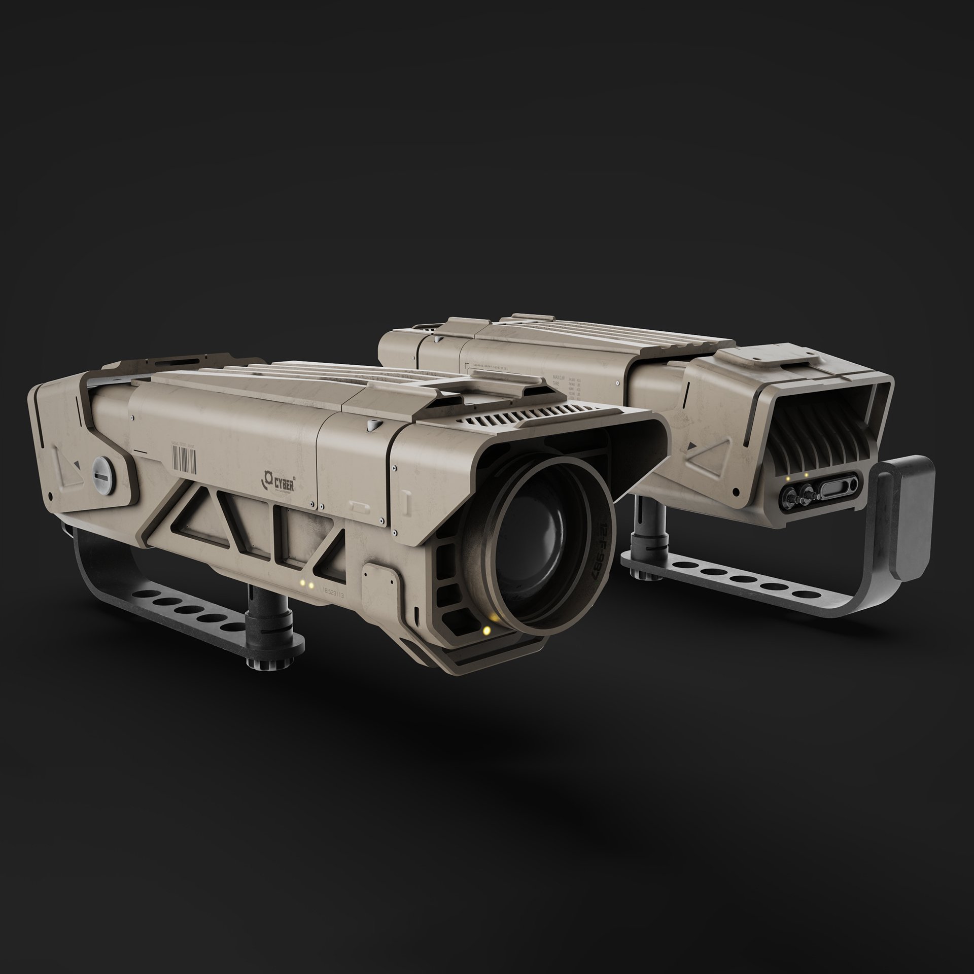 SCifi Security Camera | Video devices models | BlenderKit