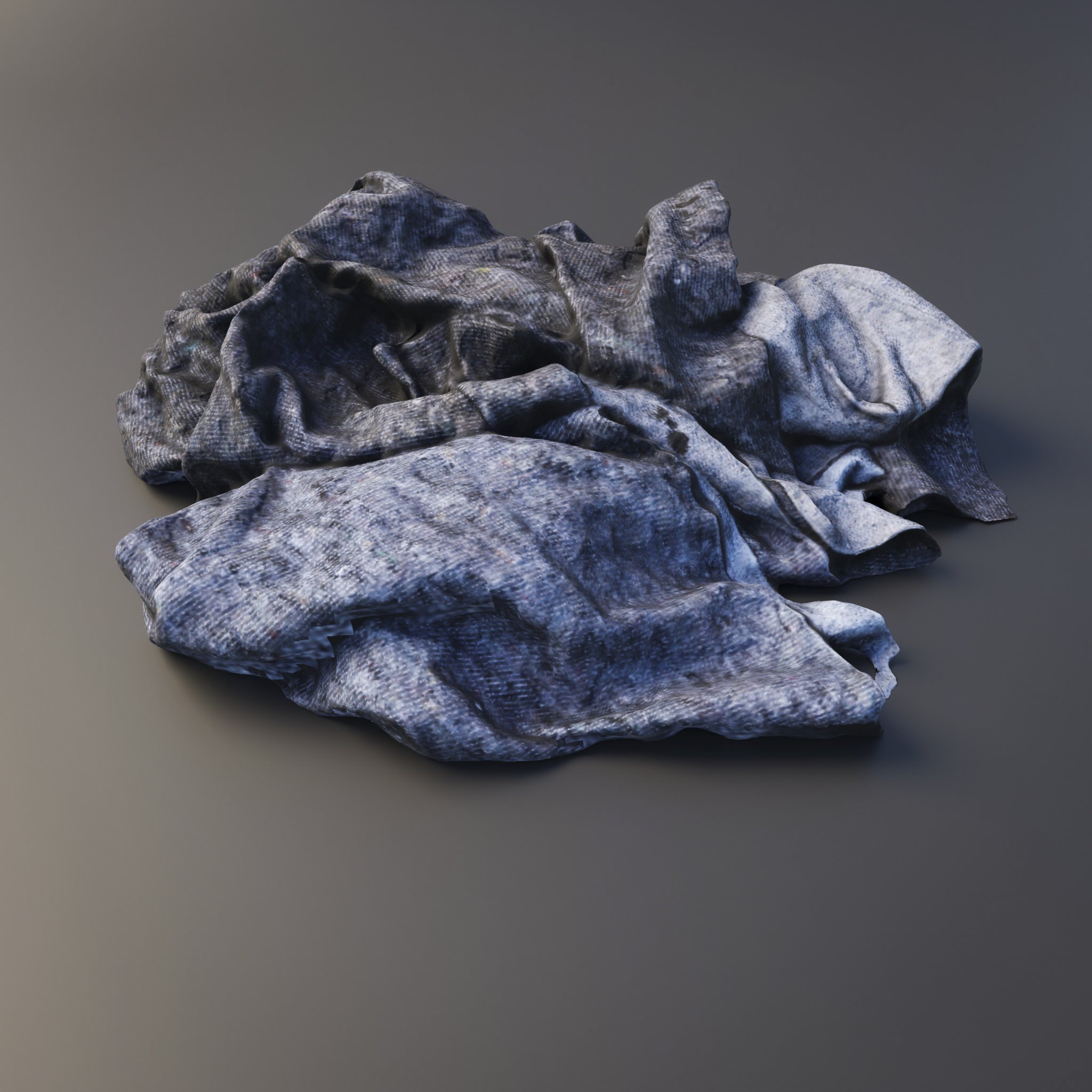 Old, dirty, crumpled blanket (photoscan) | Textile models | BlenderKit