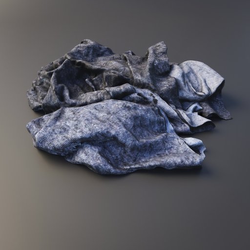 Old, dirty, crumpled blanket (photoscan) | Textile models | BlenderKit