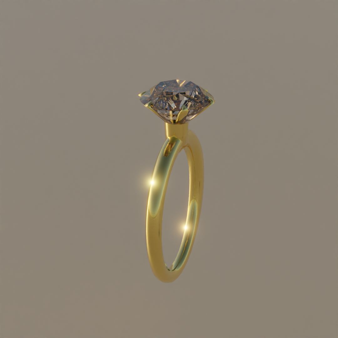 Diamond ring (Solitaire) | FREE Accessories models | BlenderKit