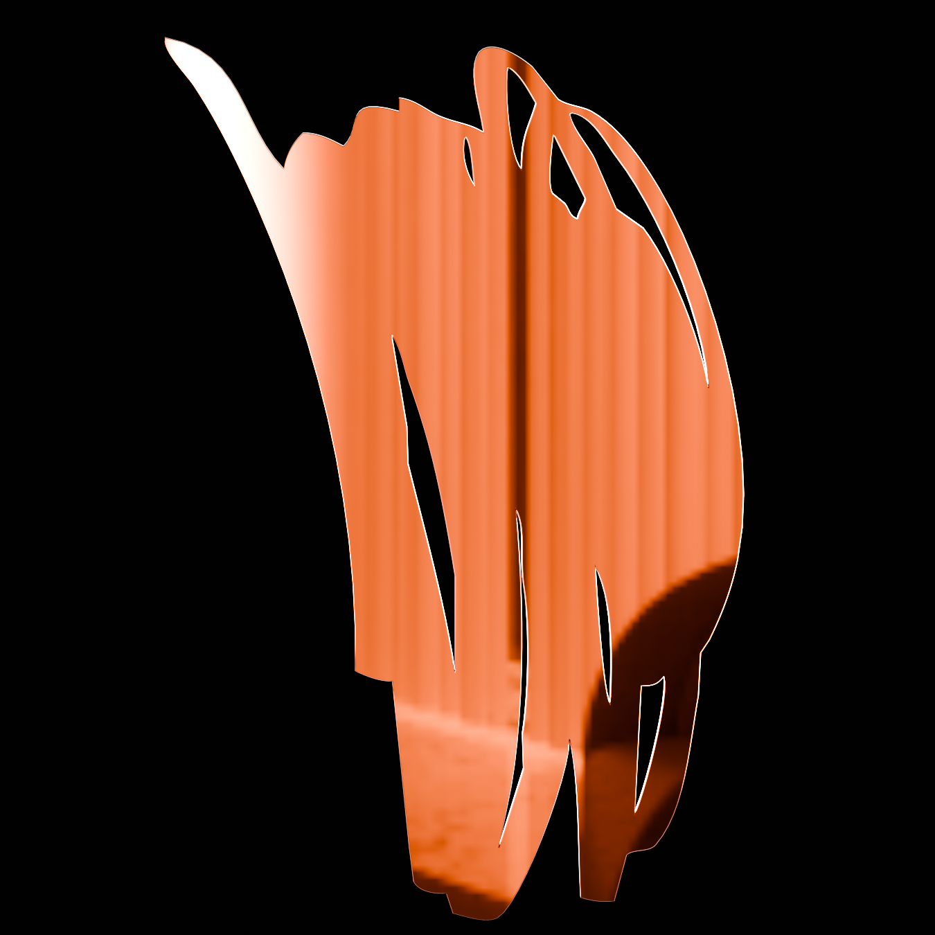 Scribble Wall Sculpture | FREE Interior Sculptures models | BlenderKit