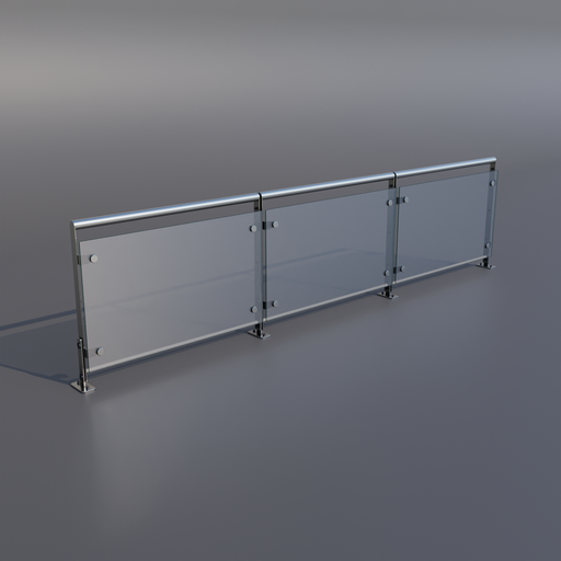 Railing 4A | Architecture models | BlenderKit