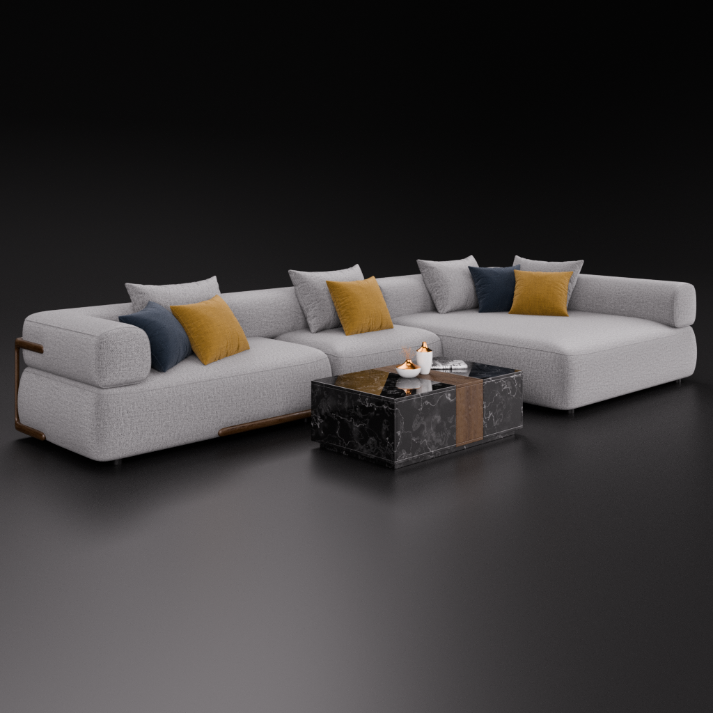 Sofa Klem Corner | Sofas models | BlenderKit