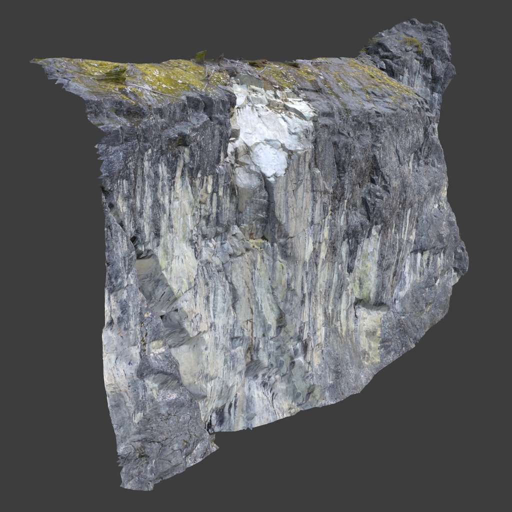 Mountain Boulder Outcrop Photoscan | Terrains models | BlenderKit