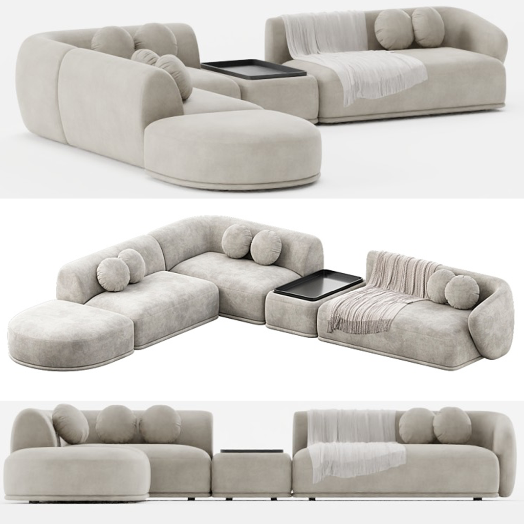 Angle Sofa | Sofas models | BlenderKit