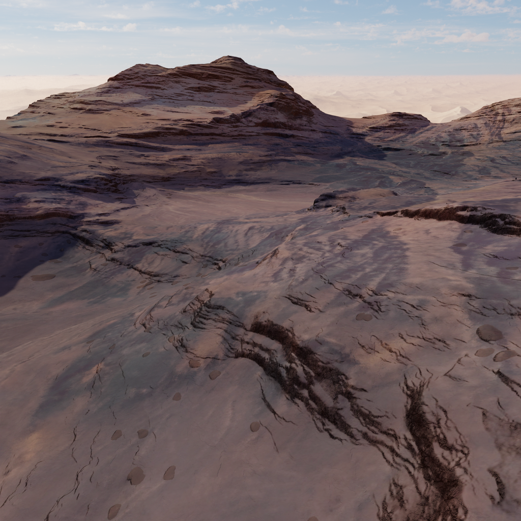 Dry Terrain Rocky Desert | Terrains models | BlenderKit