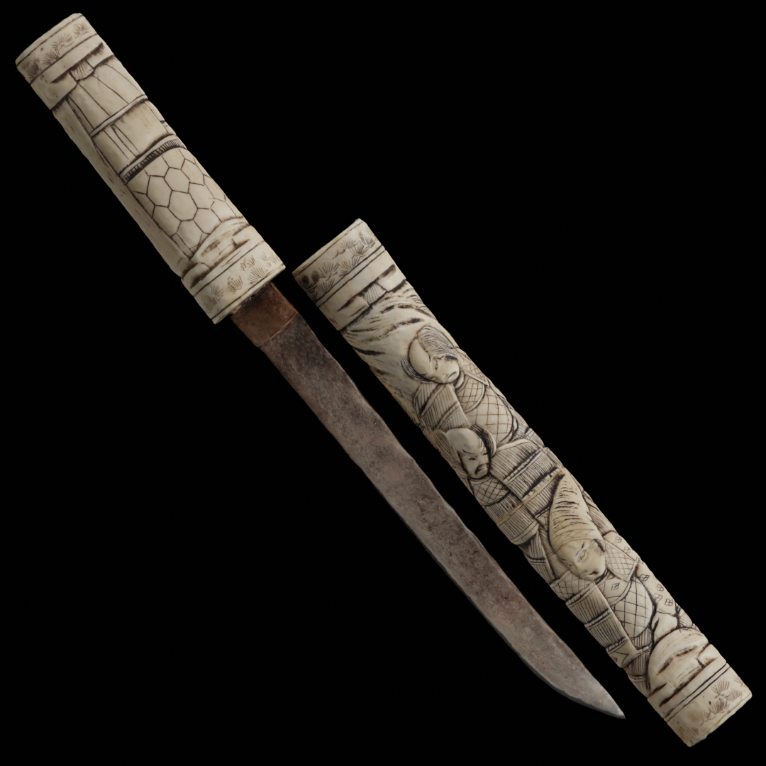 Japanese Tanto Knife | Miscellaneous models | BlenderKit