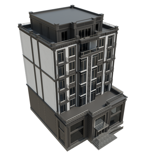 Residental Building | FREE 3D Commercial models | BlenderKit