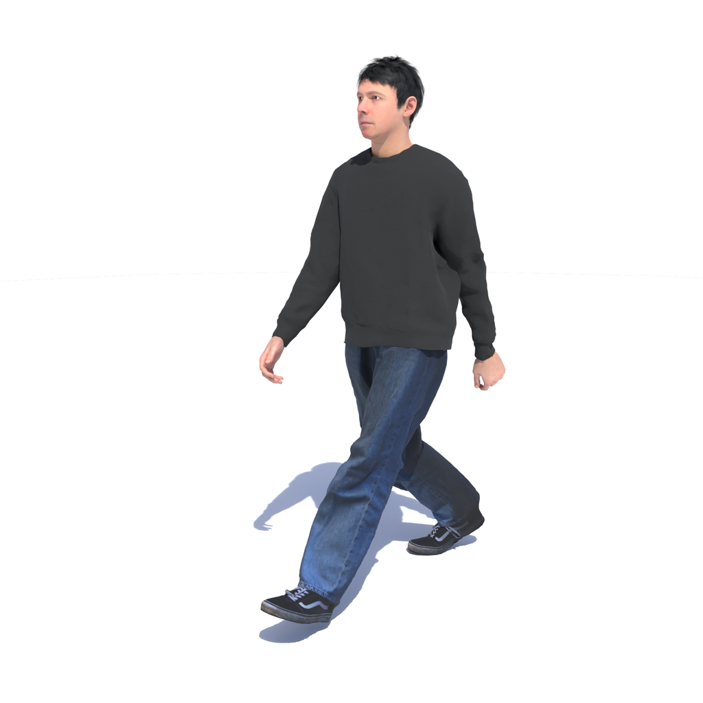 Human walking 1.8m | FREE 3D Men models | BlenderKit