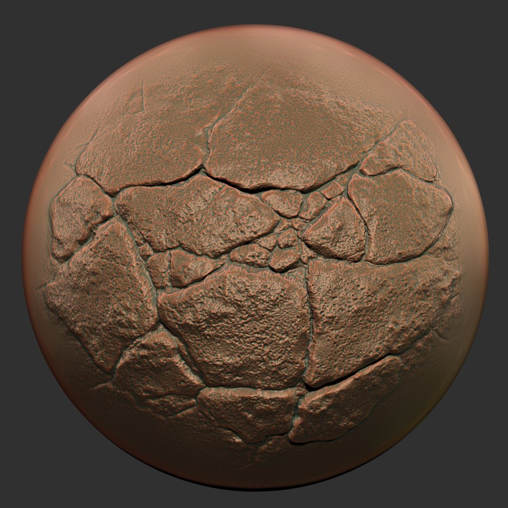 ER Rock Brush 02 | rock brushes | BlenderKit