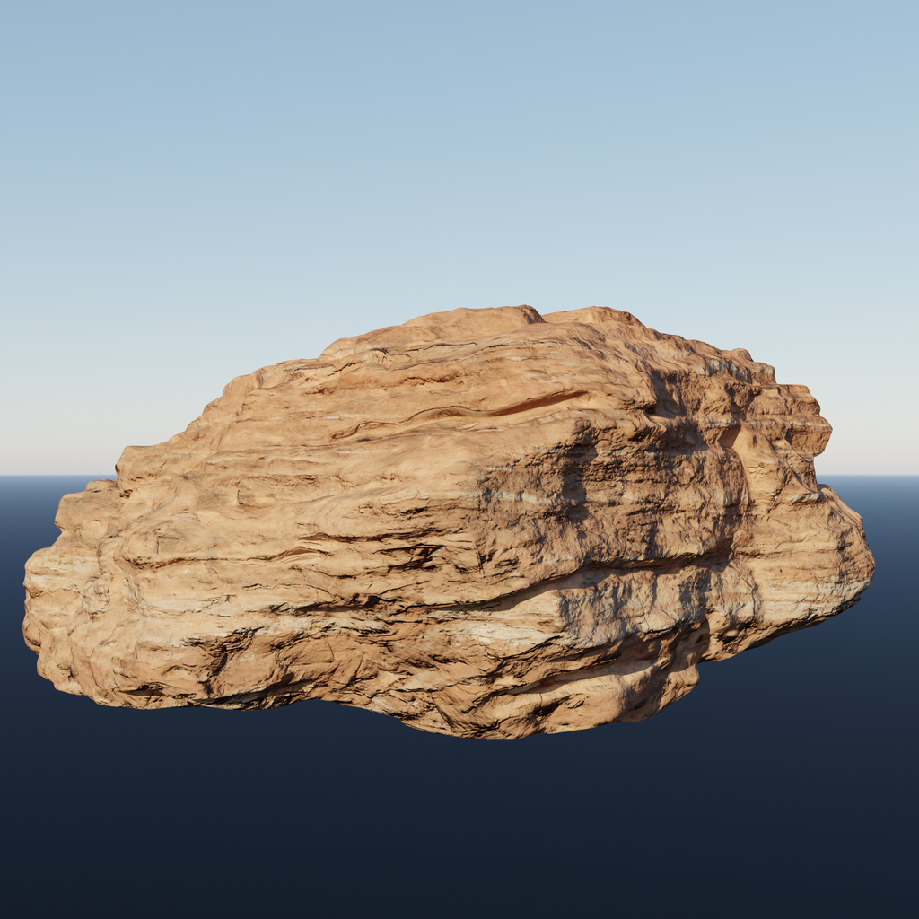 Desert Sandstone Rock | Environment Elements models | BlenderKit